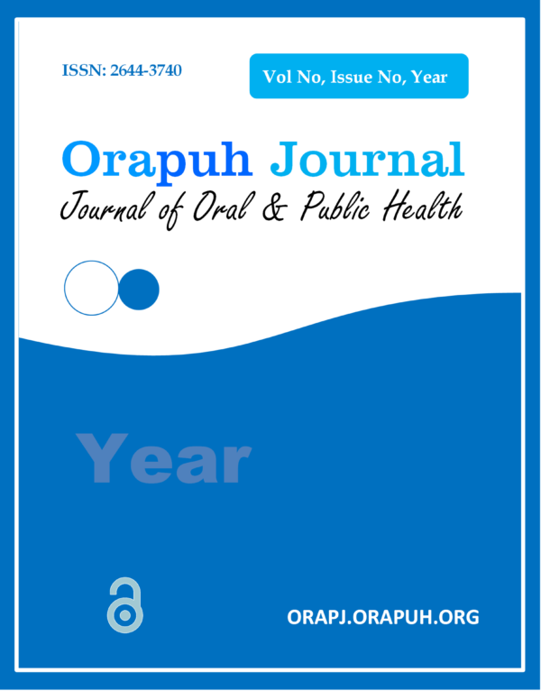 Orapuh Journal (Orap J) – 2644-3740 – Orapuh